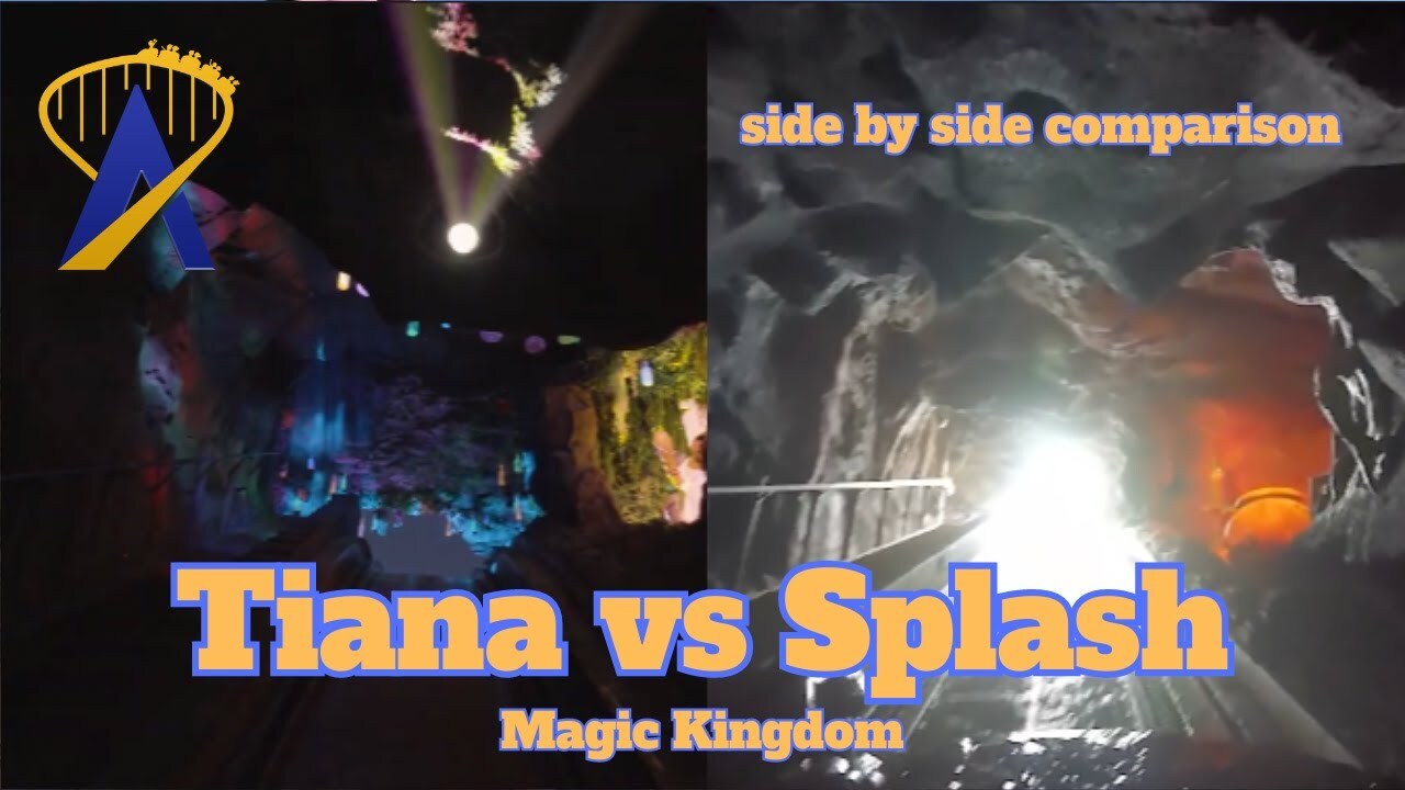 Tiana's Bayou Adventure - Splash Mountain Side by Side Comparison