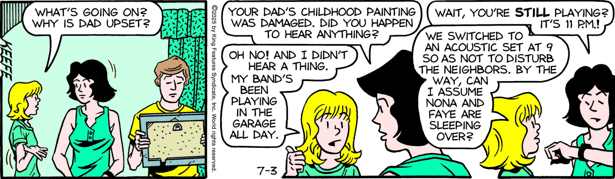 Sally Forth by Francesco Marciuliano; drawn by Jim Keefe