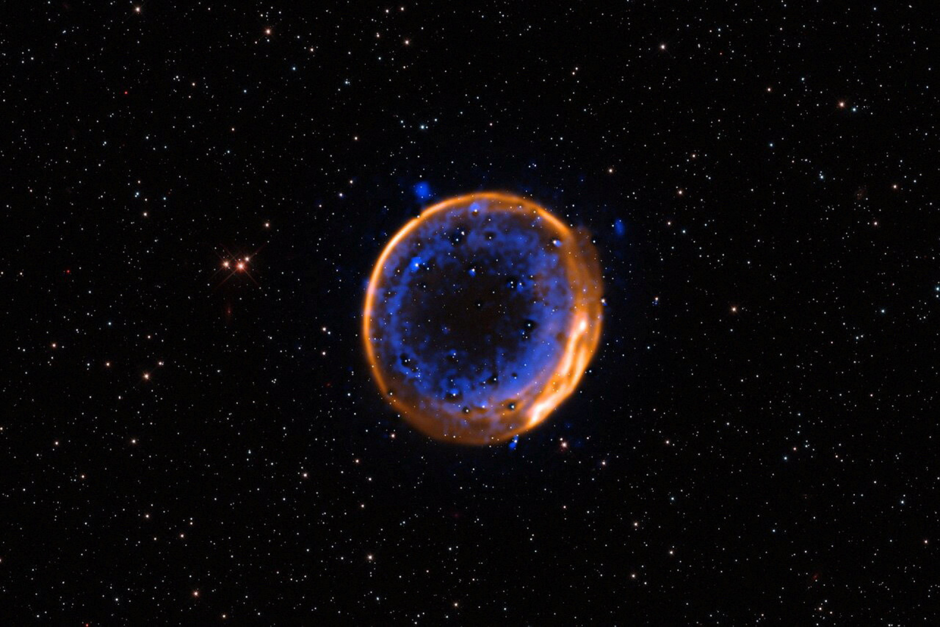 First image of a star’s double explosion captured