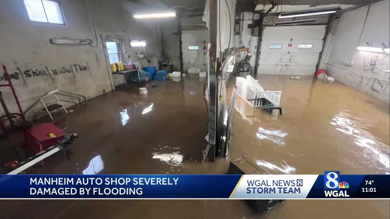 A Manheim borough business is rebuilding after major flooding
