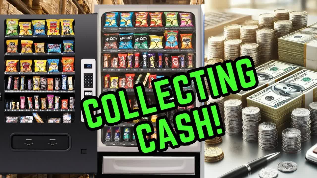 Restocking vending machines & cash collection
