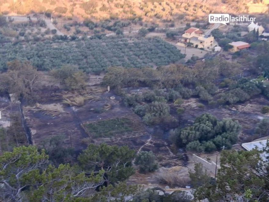 Κρήτη: Οι εικόνες καταστροφής από την πυρκαγιά στην Αγιά Φωτιά