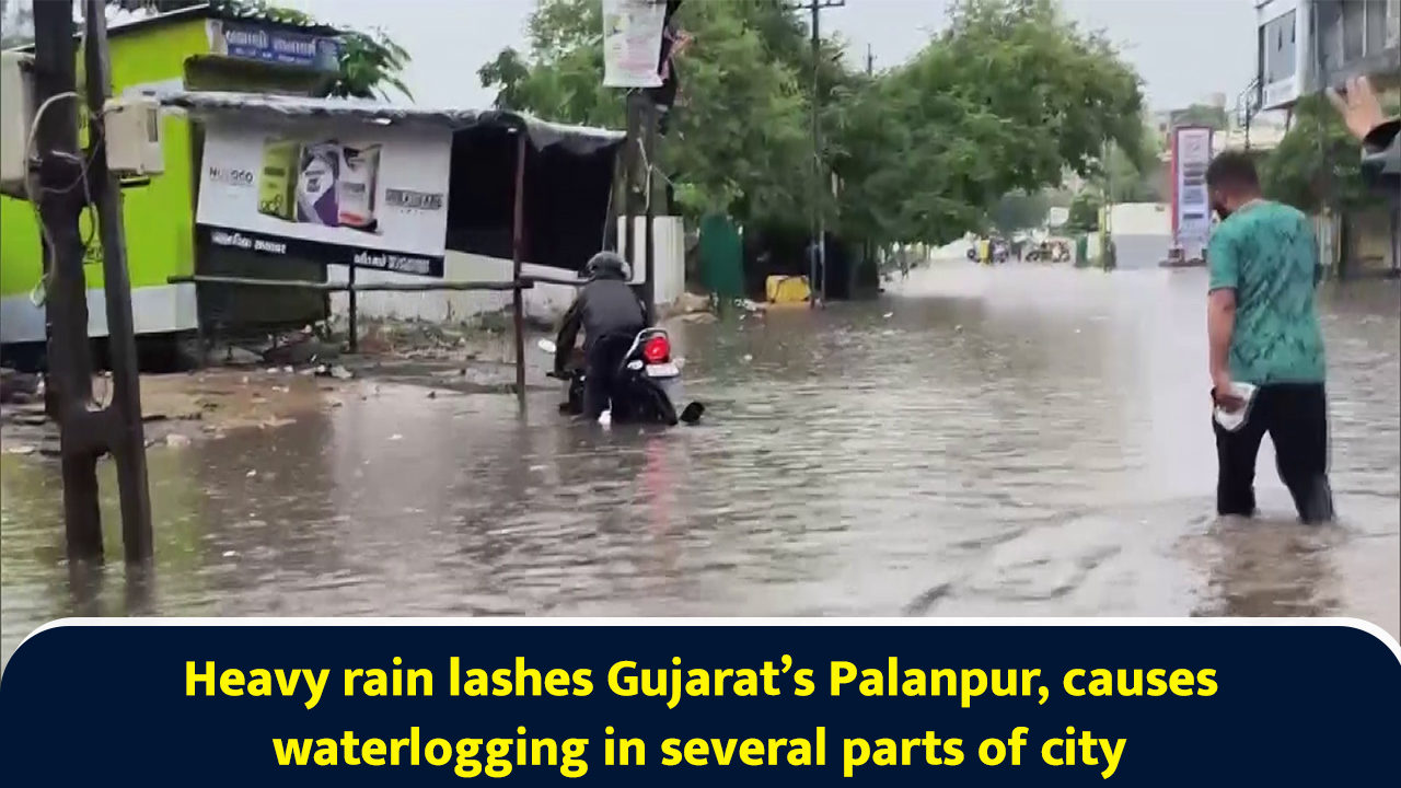 Heavy rain lashes Gujarat’s Palanpur, causes waterlogging in several ...