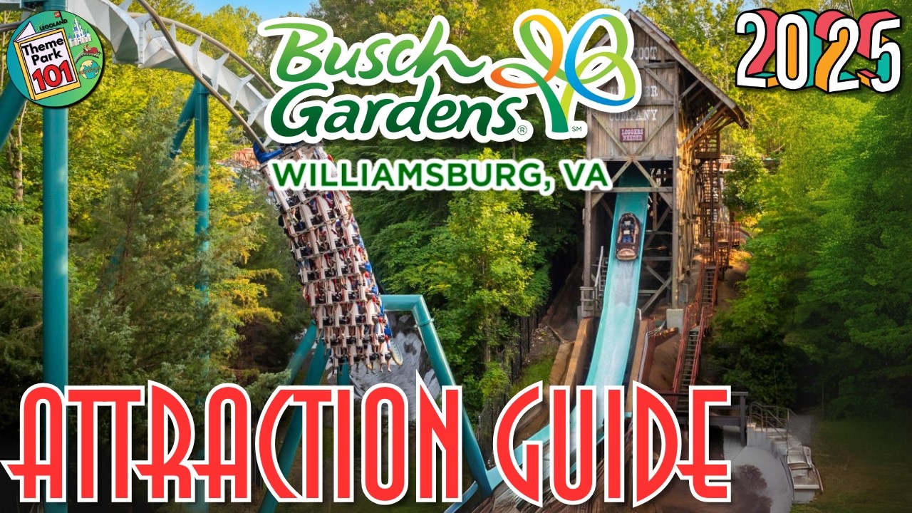 Busch Gardens Williamsburg Rides & Attractions – 2025 – World's Most ...
