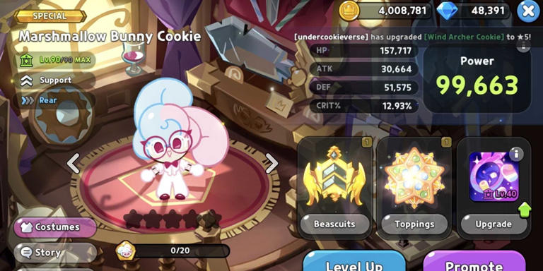 Cookie Run: Kingdom - Best Toppings And Beascuits For Marshmallow Bunny ...