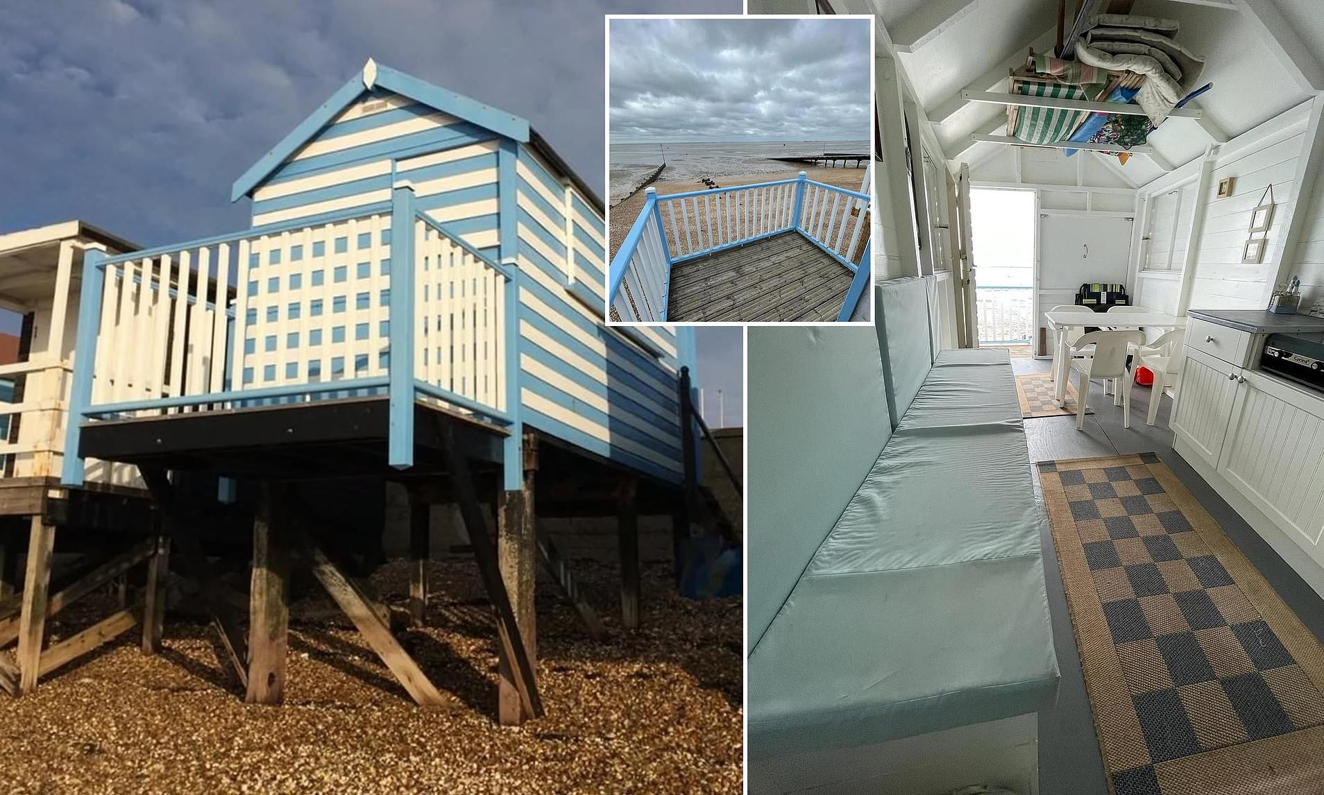Tiny beach hut in popular staycation hotspot on the market for £120,000 ...