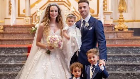 Photos: Diogo Jota’s adorable wedding moments with wife Rute Cardoso ...