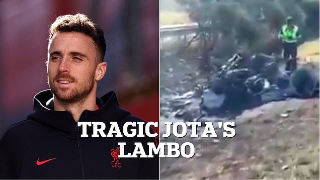 Tragic aftermath of Diogo Jota Lamborghini 'fireball'