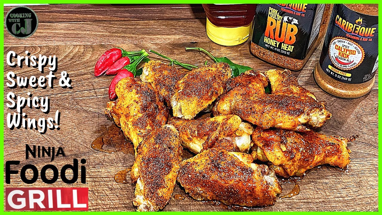 Air Fried Sweet and Spicy Chicken Wings