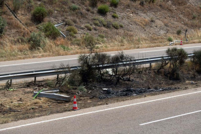 First Diogo Jota crash site photos emerge after Liverpool star and ...