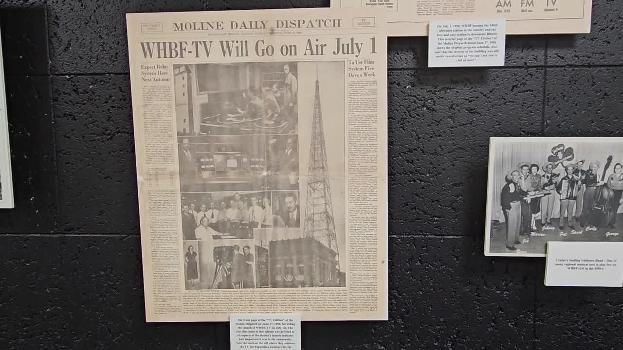 WHBF-TV on air July 1, 1950