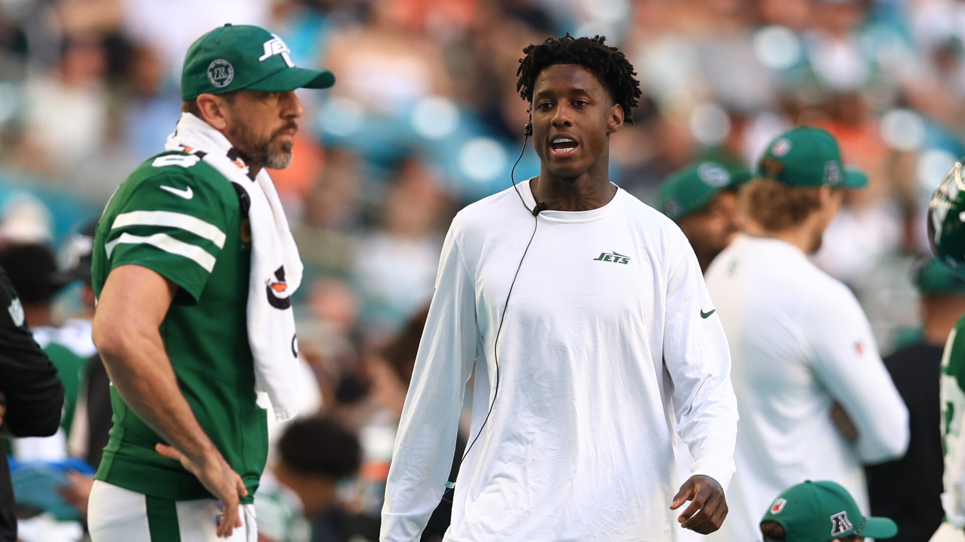 Sauce Gardner "looking forward to the challenge" of facing Aaron Rodgers