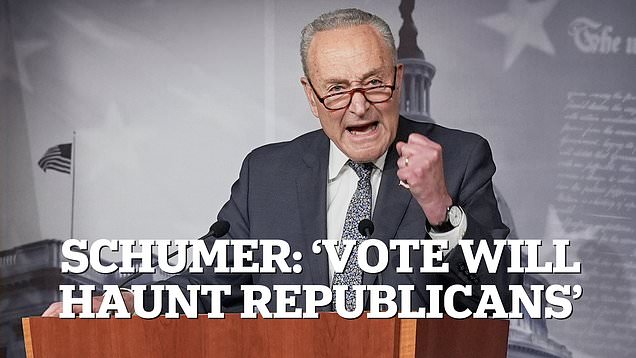 Schumer tears into Senate Republicans for passing Trump's 'BBB'