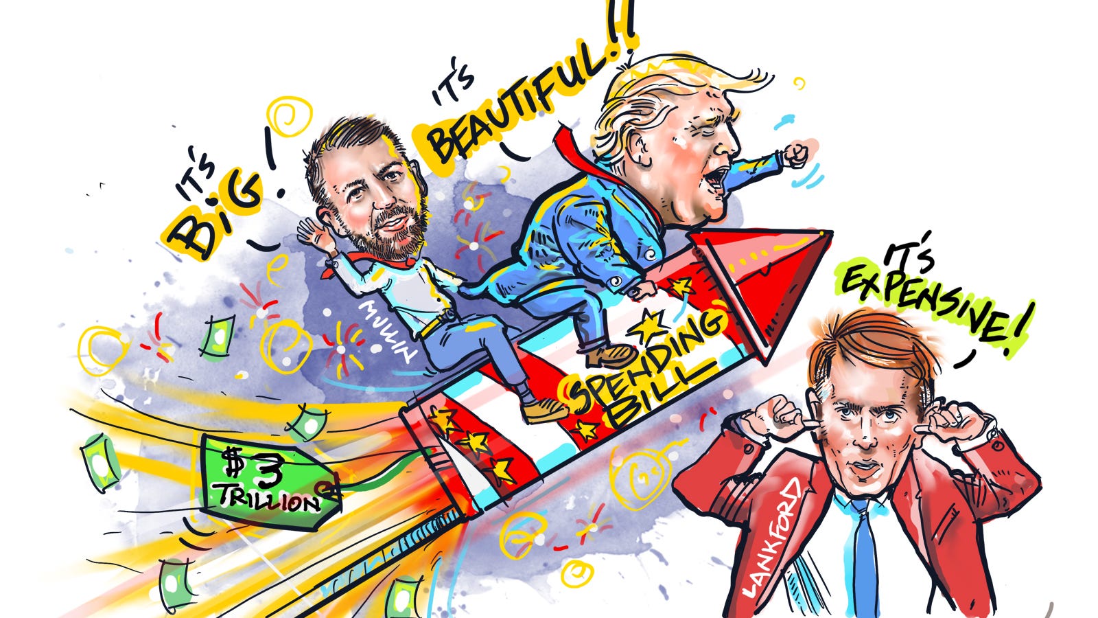 Freedom to spend? Oklahoma senators support 'Big Beautiful Bill' | Cartoon