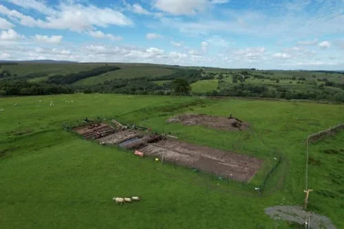 Discovery at Roman fort near Hadrian’s Wall ‘baffles’ archaeologists