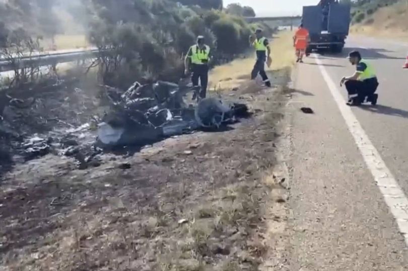 First picture of Diogo Jota car wreckage shows devastating aftermath of ...