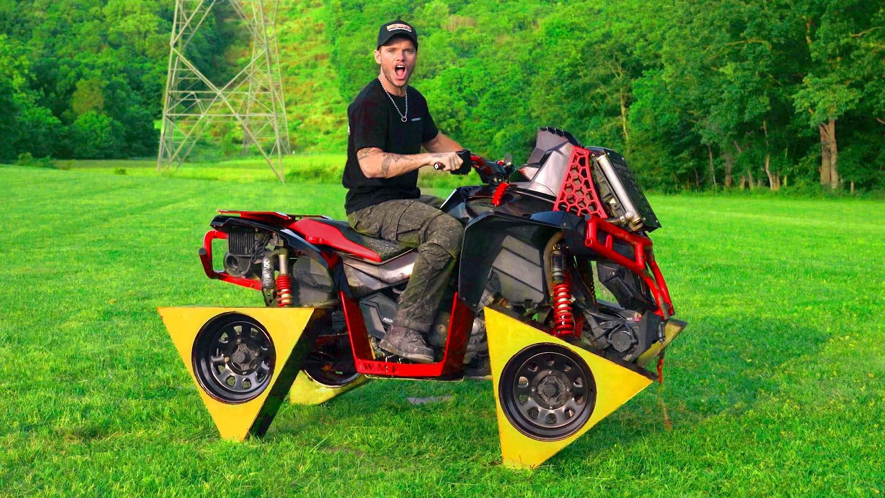 Fourwheeler on Triangle Wheels