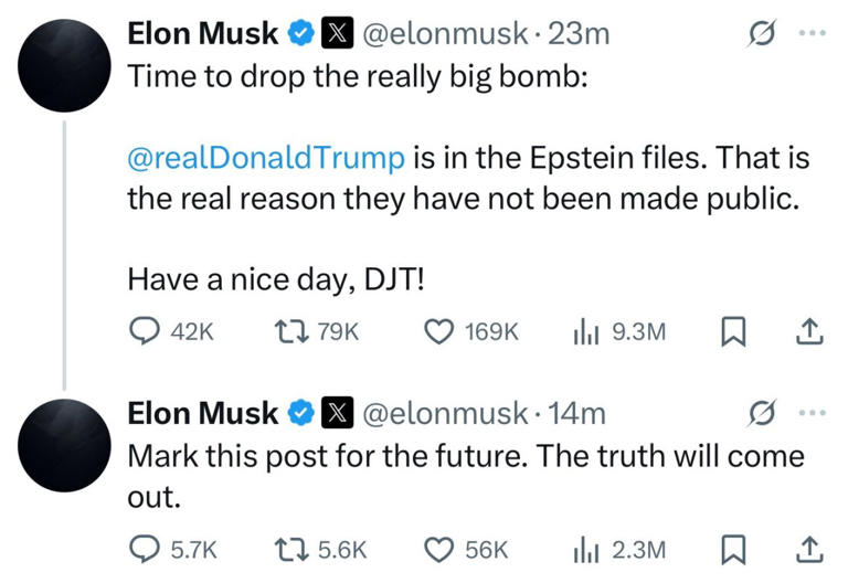 Elon Musk Calls for Release of Unredacted Epstein Files Amid Spending ...