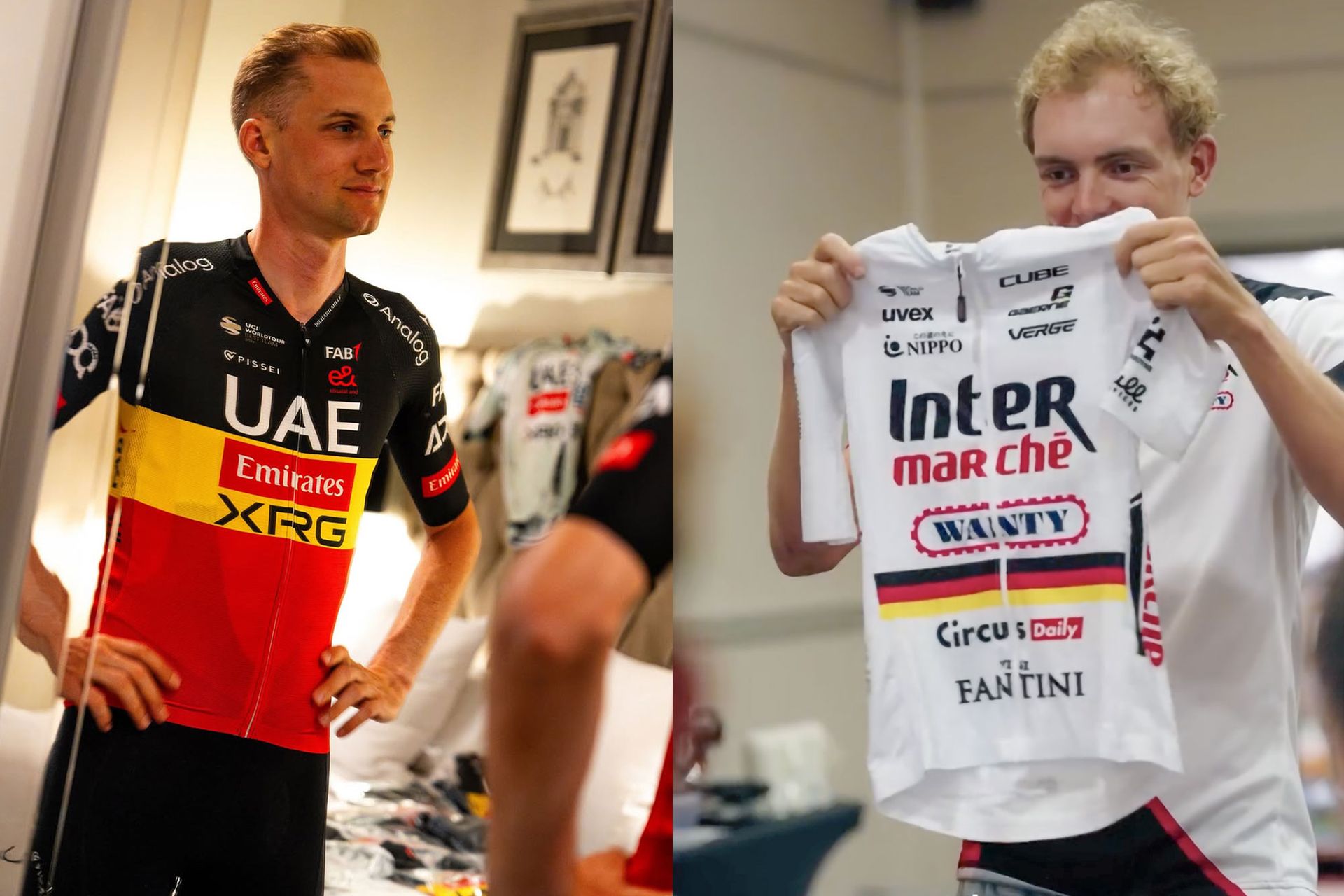 There are all the new national champions jerseys at the Tour de France ...