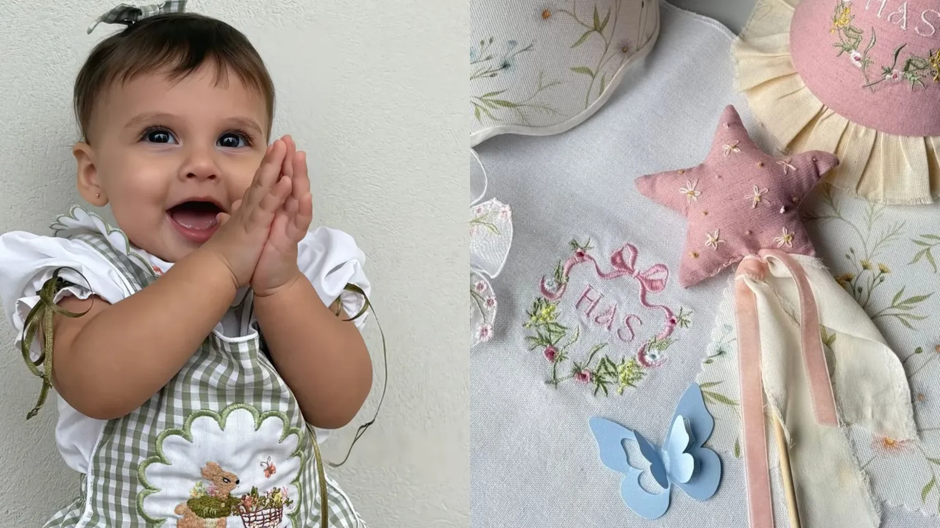 Amanda Kimberlly mostra bastidores da festa de 1 ano de Helena, filha ...