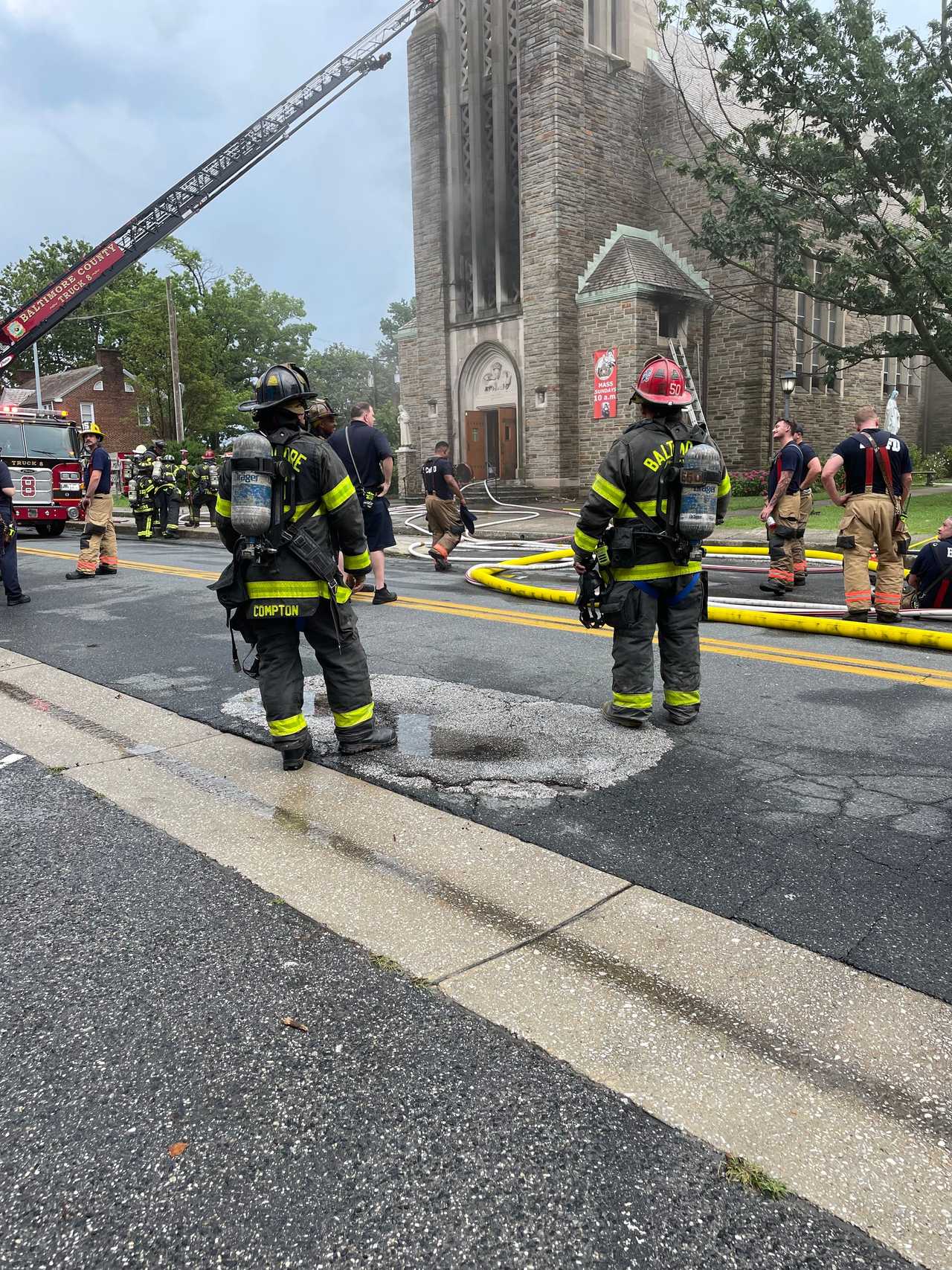 Historic Maryland Church Goes Up In Flames After Lightning Strike ...