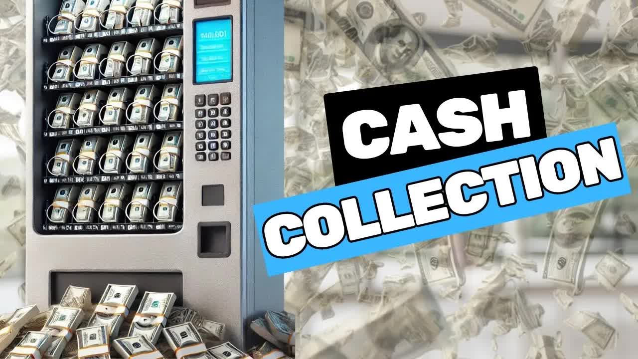 Vending machine cash collection! (2 weeks worth)
