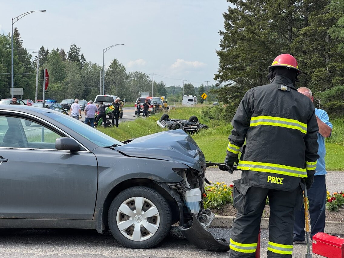 Collision impliquant trois personnes sur la route 132