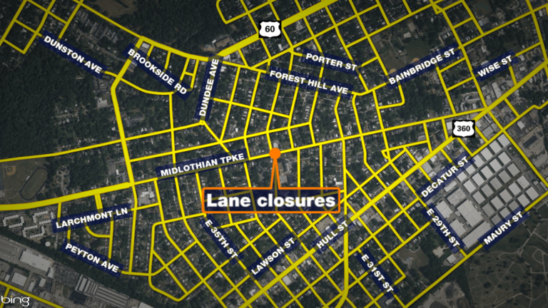 Closure planned for portions of Midlothian Turnpike intersection