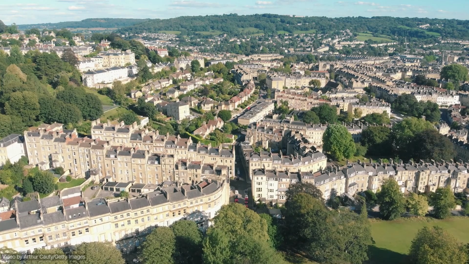 Drone Views of Bath: English Heritage and Historical Landmarks Unveiled