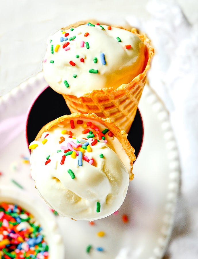 How To Make 3 Ingredient Vanilla Soft Serve Ice Cream