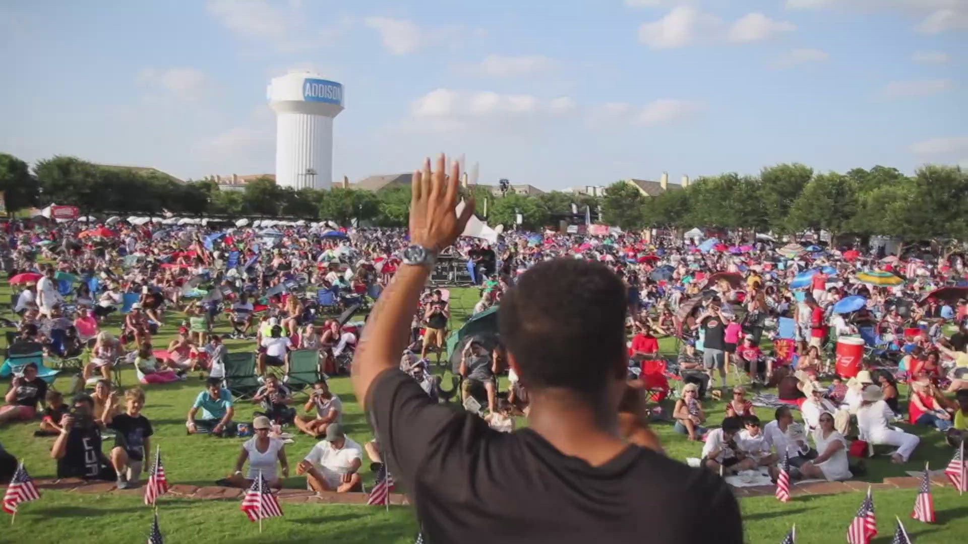Kaboom Town tonight in Addison in North Texas