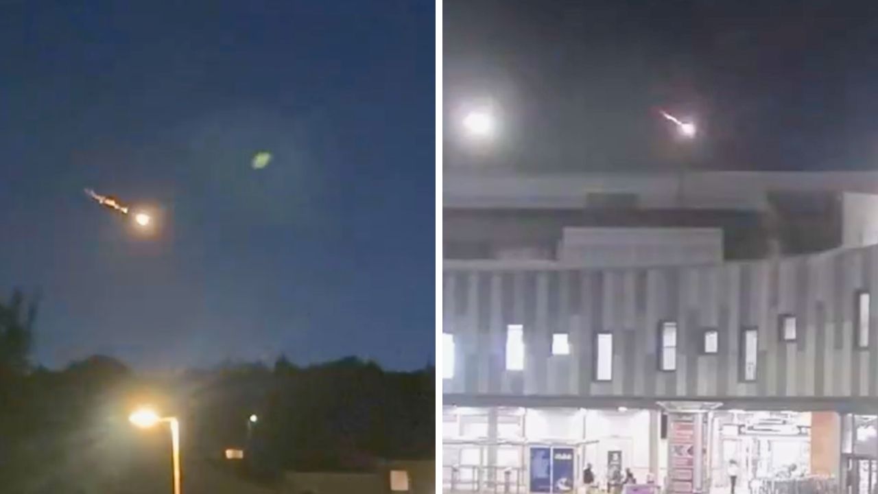 Scotland meteor: Spectacular moment blazing ‘meteor’ flashes across ...
