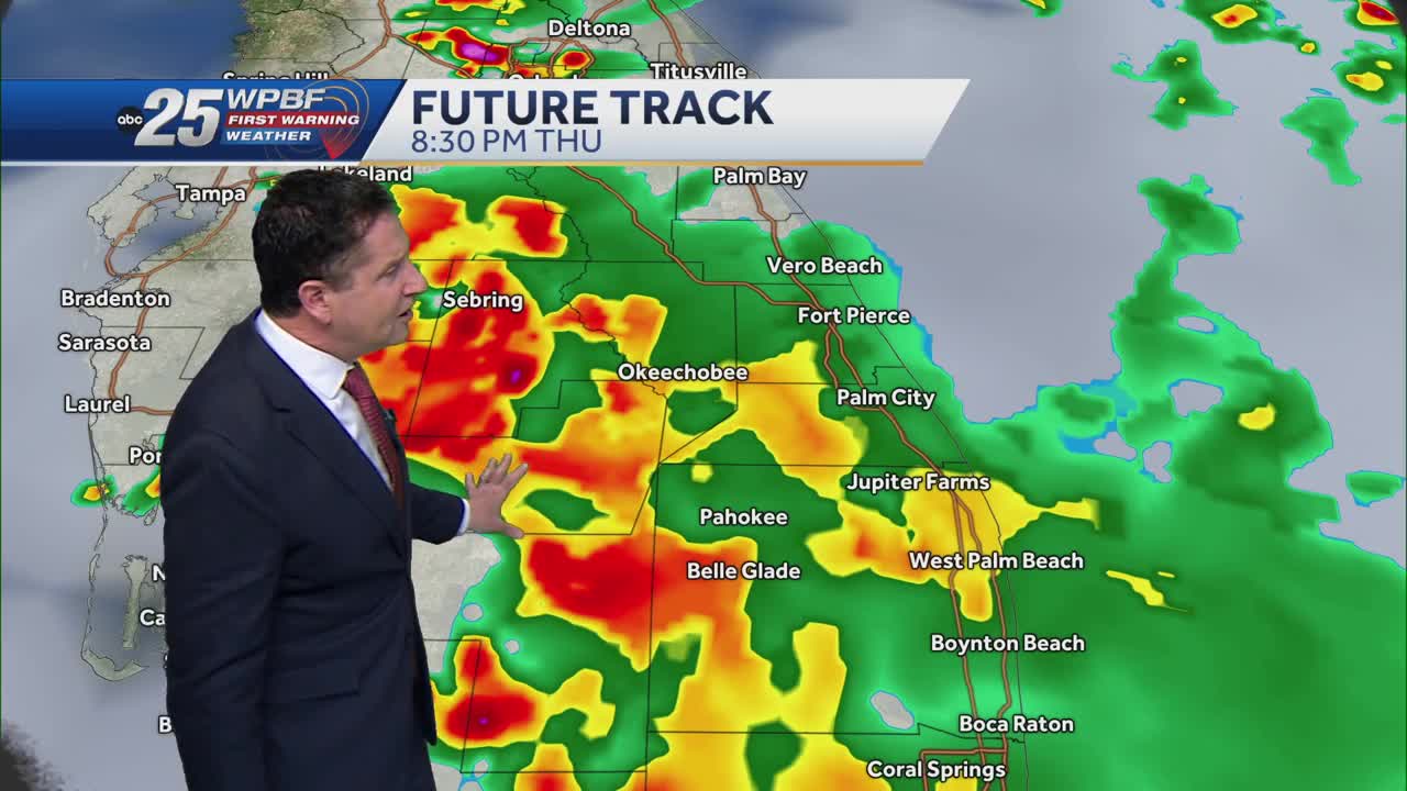 Heavy rain today, maybe less tomorrow