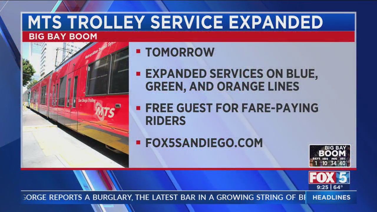 MTS adds extra Trolley service as tens of thousands expected for Big ...