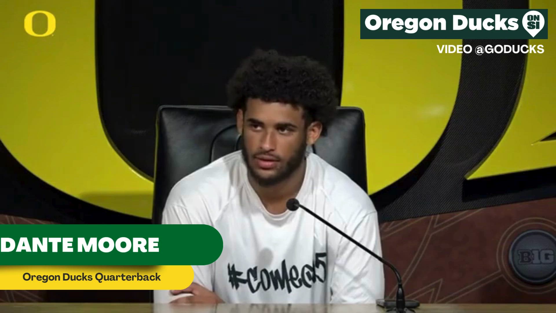 Oregon Ducks Quarterback Dante Moore Discusses The Offensive Players ...