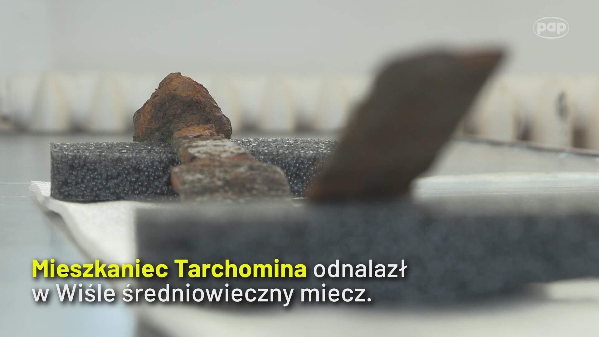 Średniowieczny miecz znaleziony w Wiśle