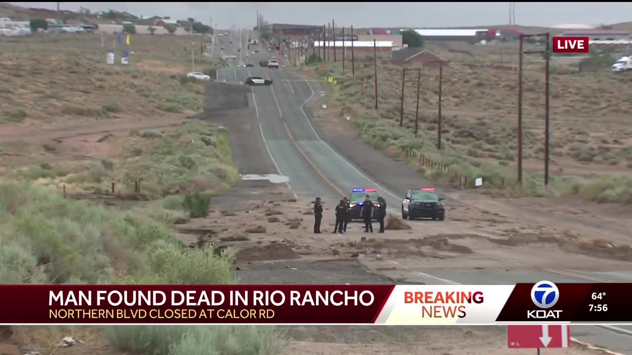 Death investigation closes road in Rio Rancho