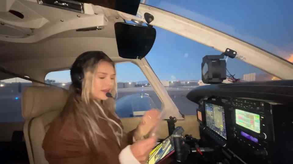 The sunrise commute: Flying to work