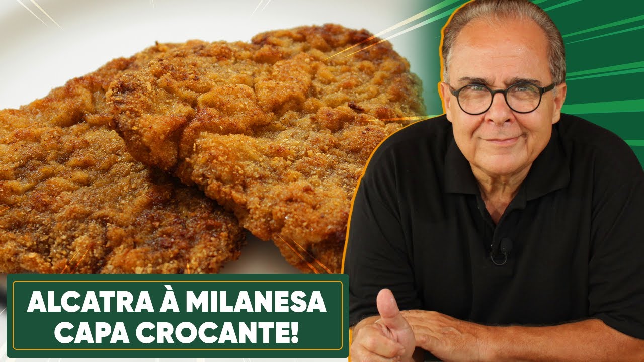 Bife de alcatra à milanesa perfeita; crocante por fora, suculenta por ...