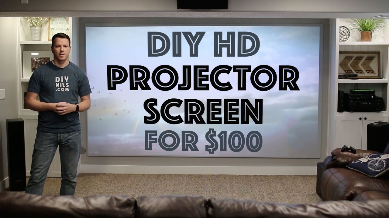 DIY HD Projector Screen for $100