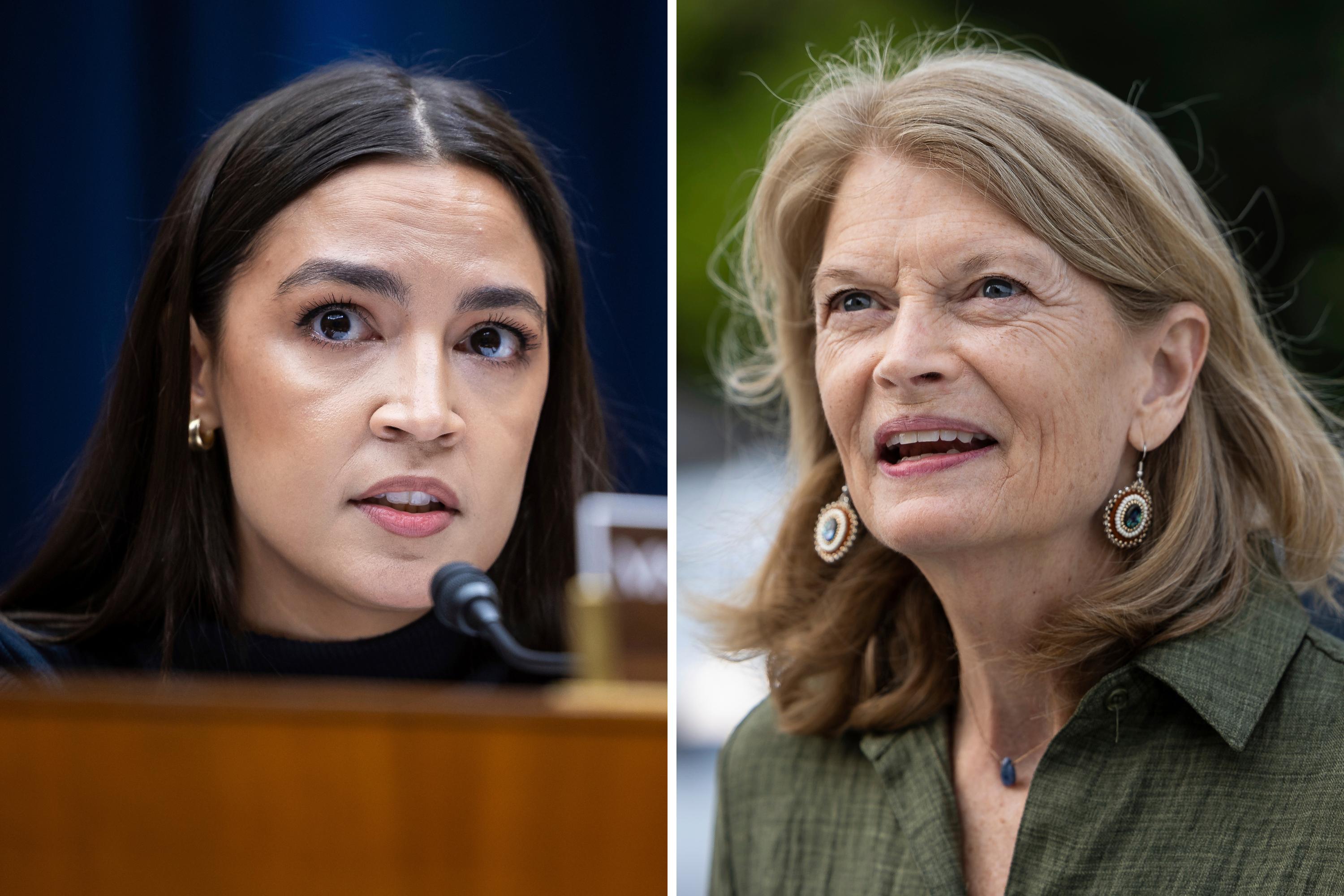 AOC turns up pressure on Senator Murkowski over Trump bill