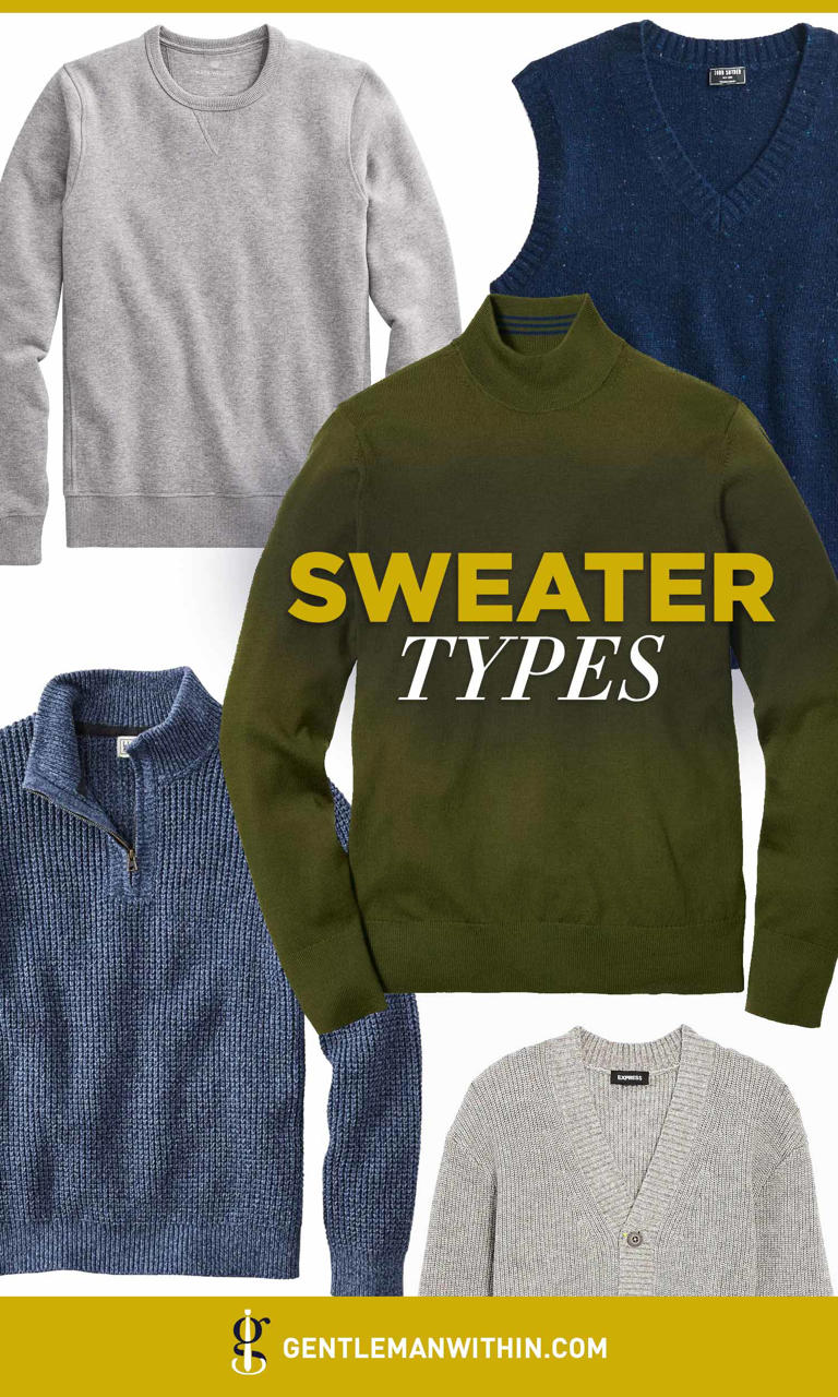 14 Types of Fashionable Sweaters for Men (The Ultimate Guide)