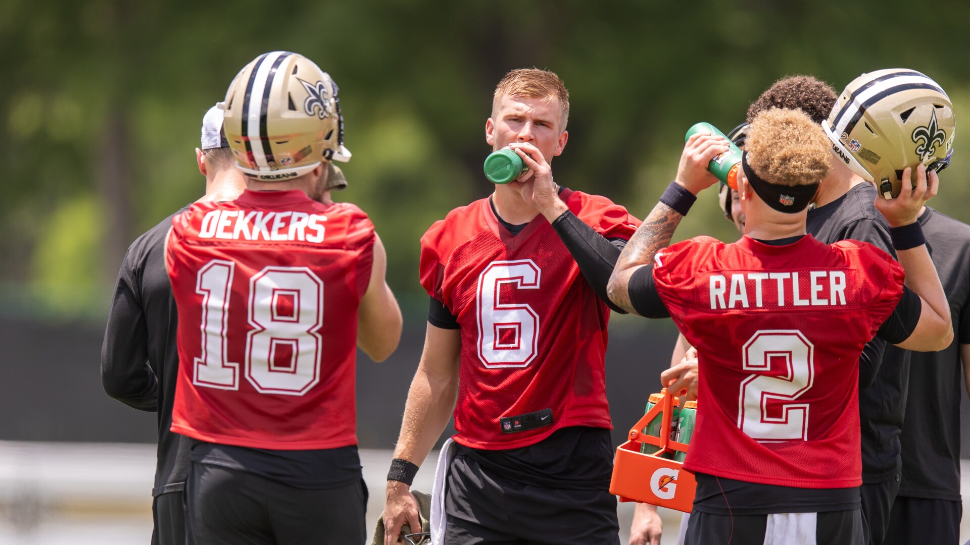 Saints list all three QBs as first-teamers on initial depth chart