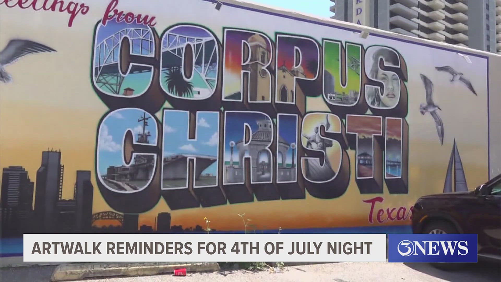 Artwalk reminders for 4th of July