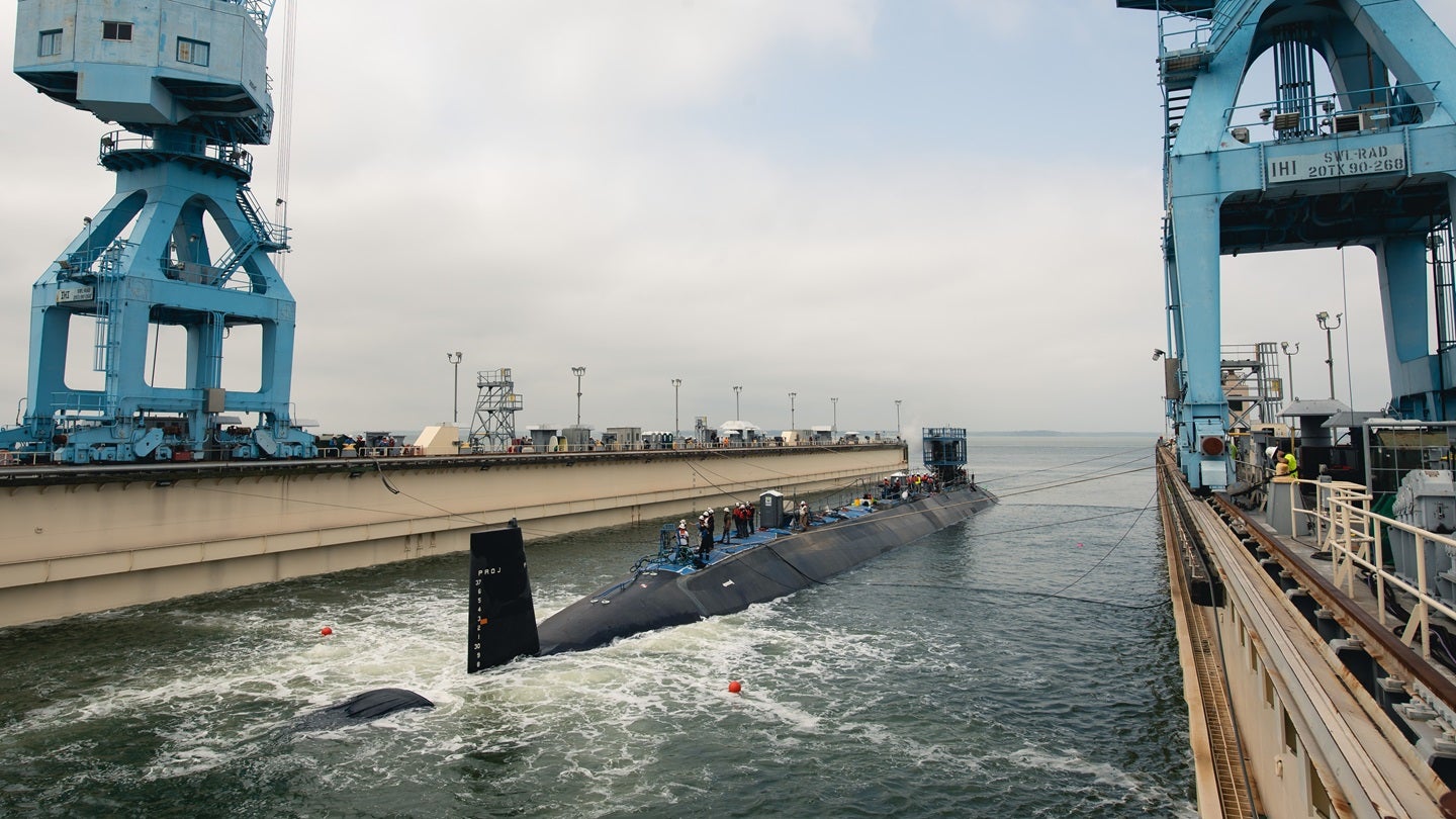 US Navy’s newest Virginia-class submarine Arkansas launches