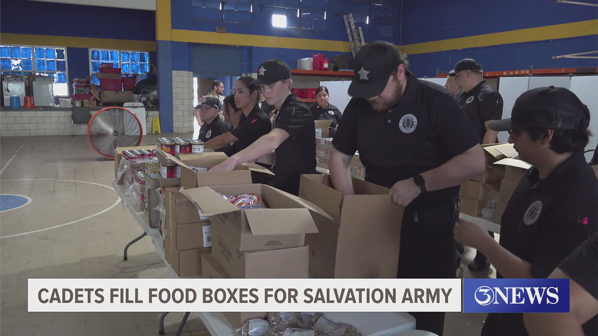 NCSO Cadets fill food boxes for Salvation Army