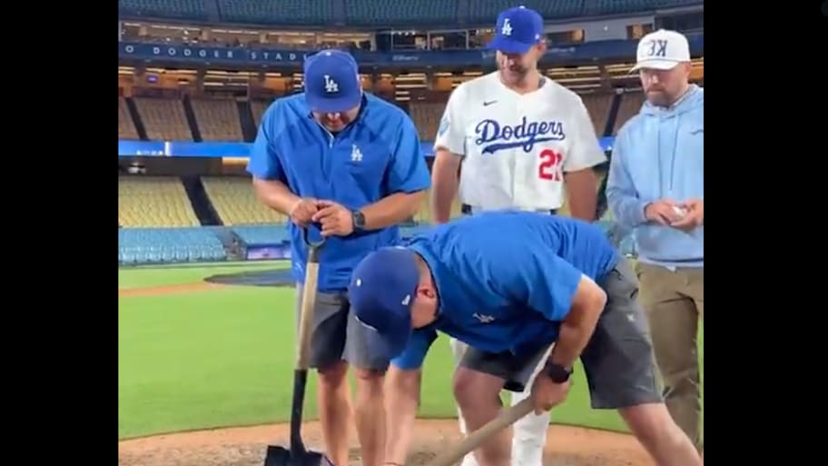 Fans Are Stunned by How Big MLB Pitching Rubber Is After Dodgers Dug It Out