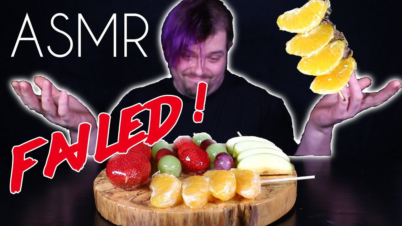 ASMR Tanghulu Mukbang Failed | ASMR Candied Fruit Mukbang | No Talking