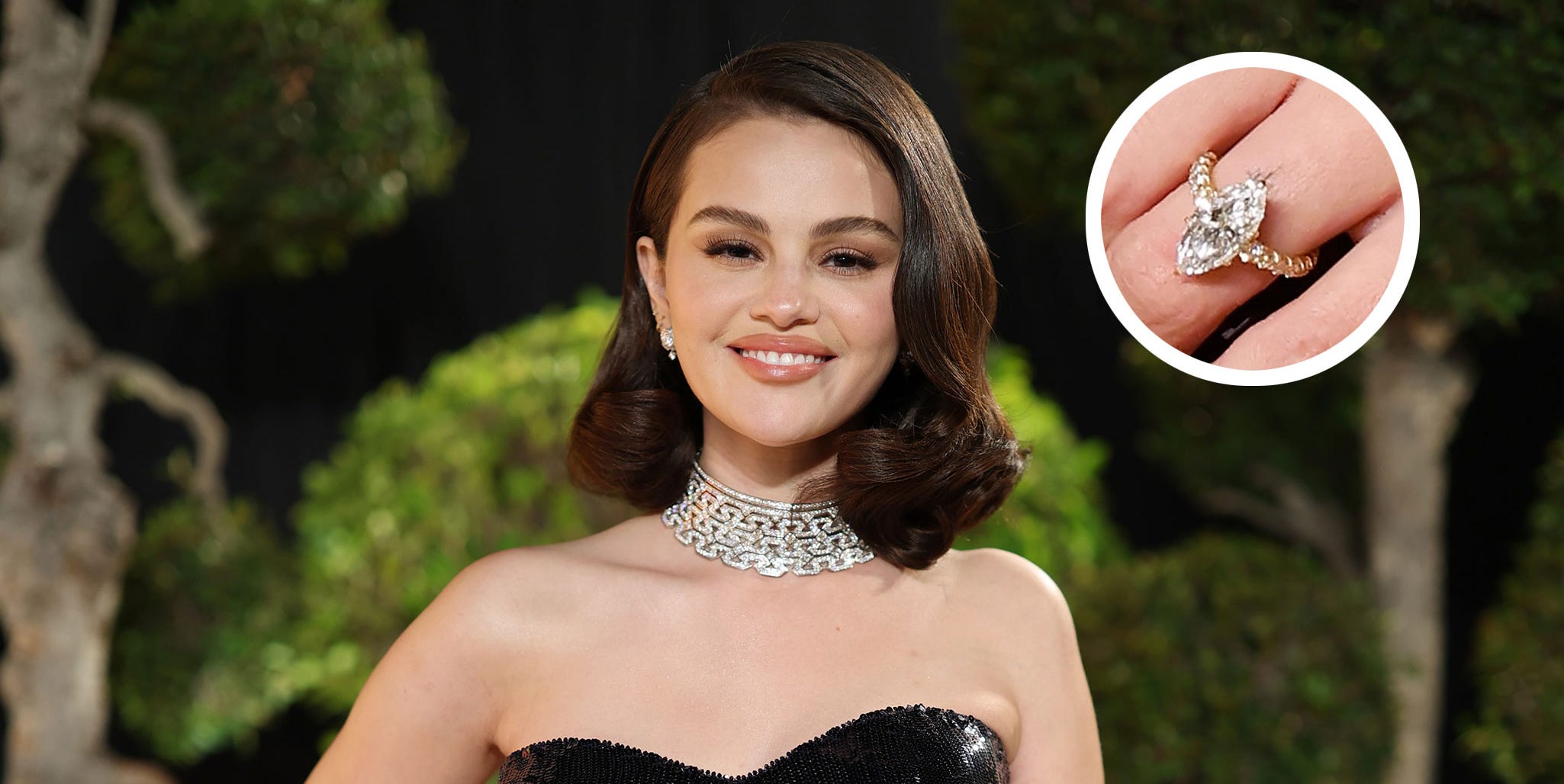 The Story Behind Newlywed Selena Gomez's Trend-Setting Marquise Diamond Engagement Ring