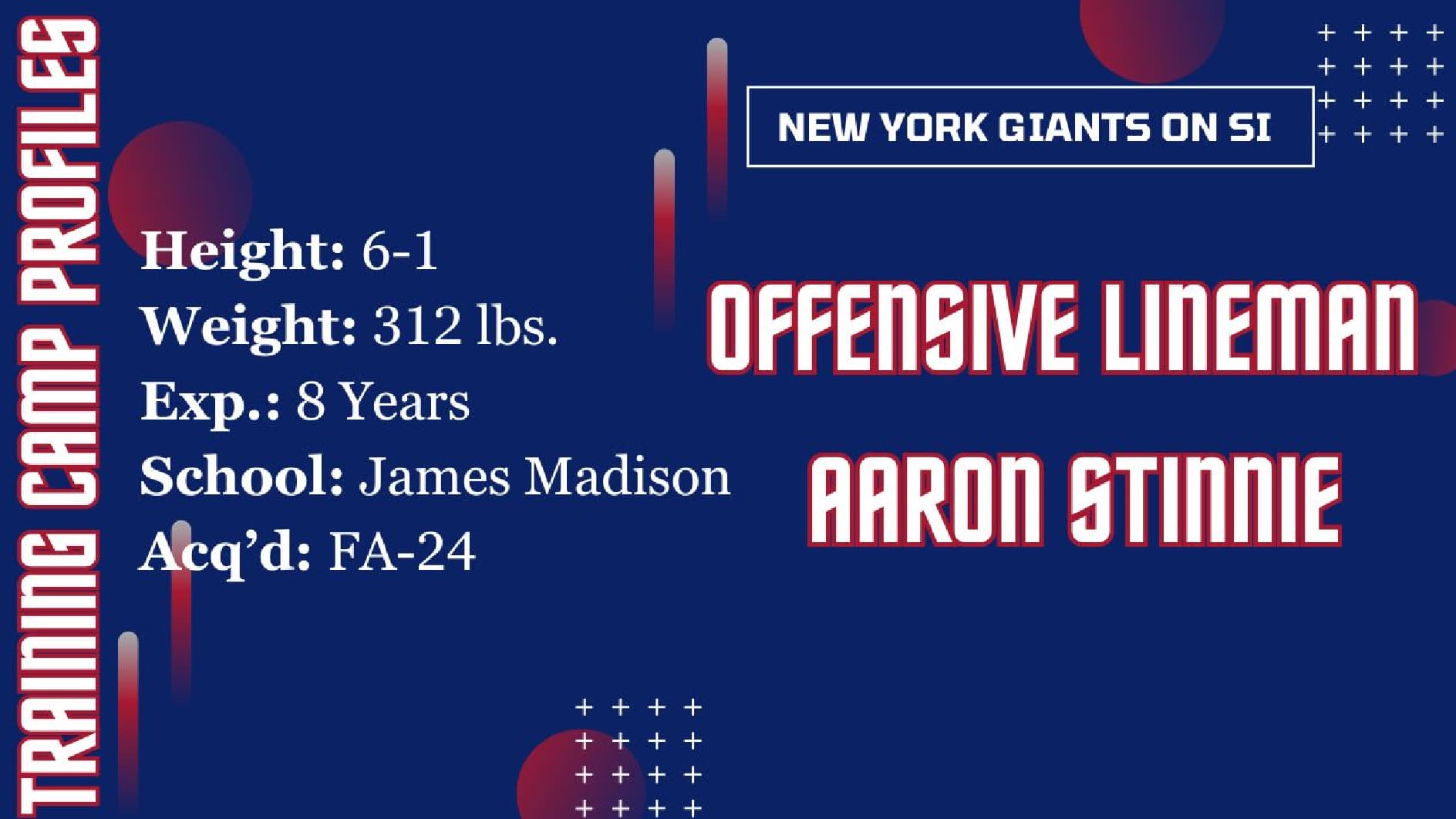 New York GiantsTraining Camp Preview OG Aaron Stinnie